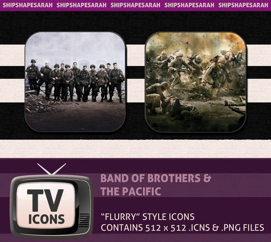 Band of Brothers The Pacific TV Icon Set by shipshapesarah on DeviantArt