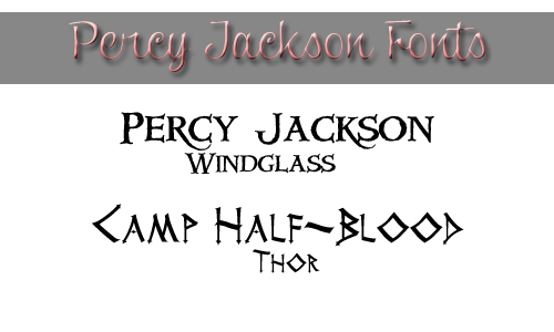 PJO FONTS by madieluurve on DeviantArt