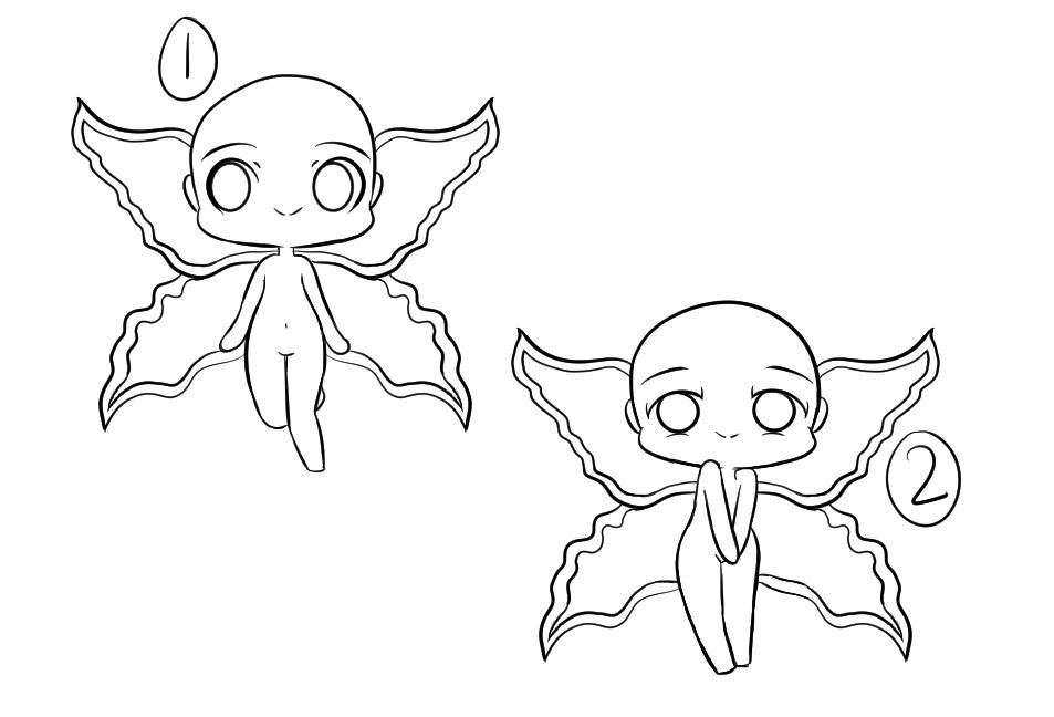 Chibi Fairy Bases [YCH/FTU] by Jupiterssdaughter on DeviantArt