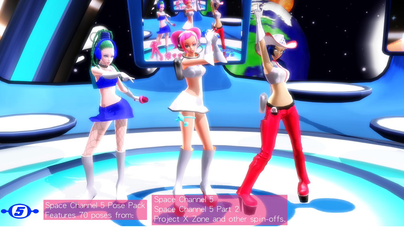 (MMD) Space Channel 5 Pose Pack by SAB64 on DeviantArt