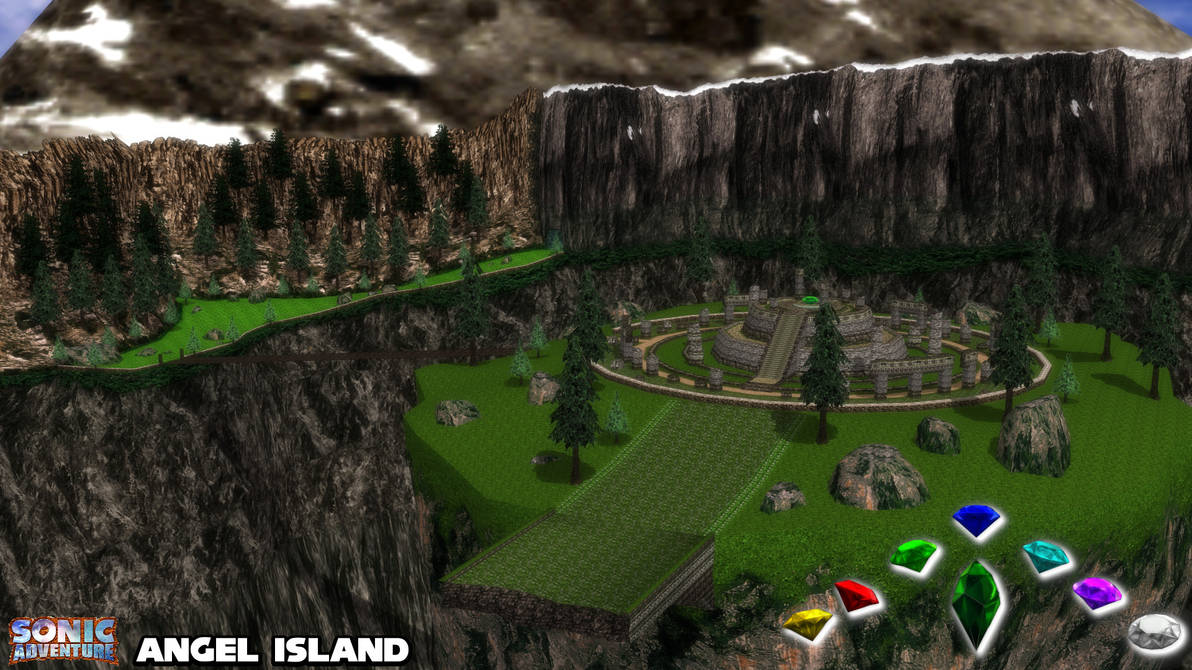 (MMD Stage/Model) Angel Island + Chaos Emeralds DL by SAB64 on DeviantArt