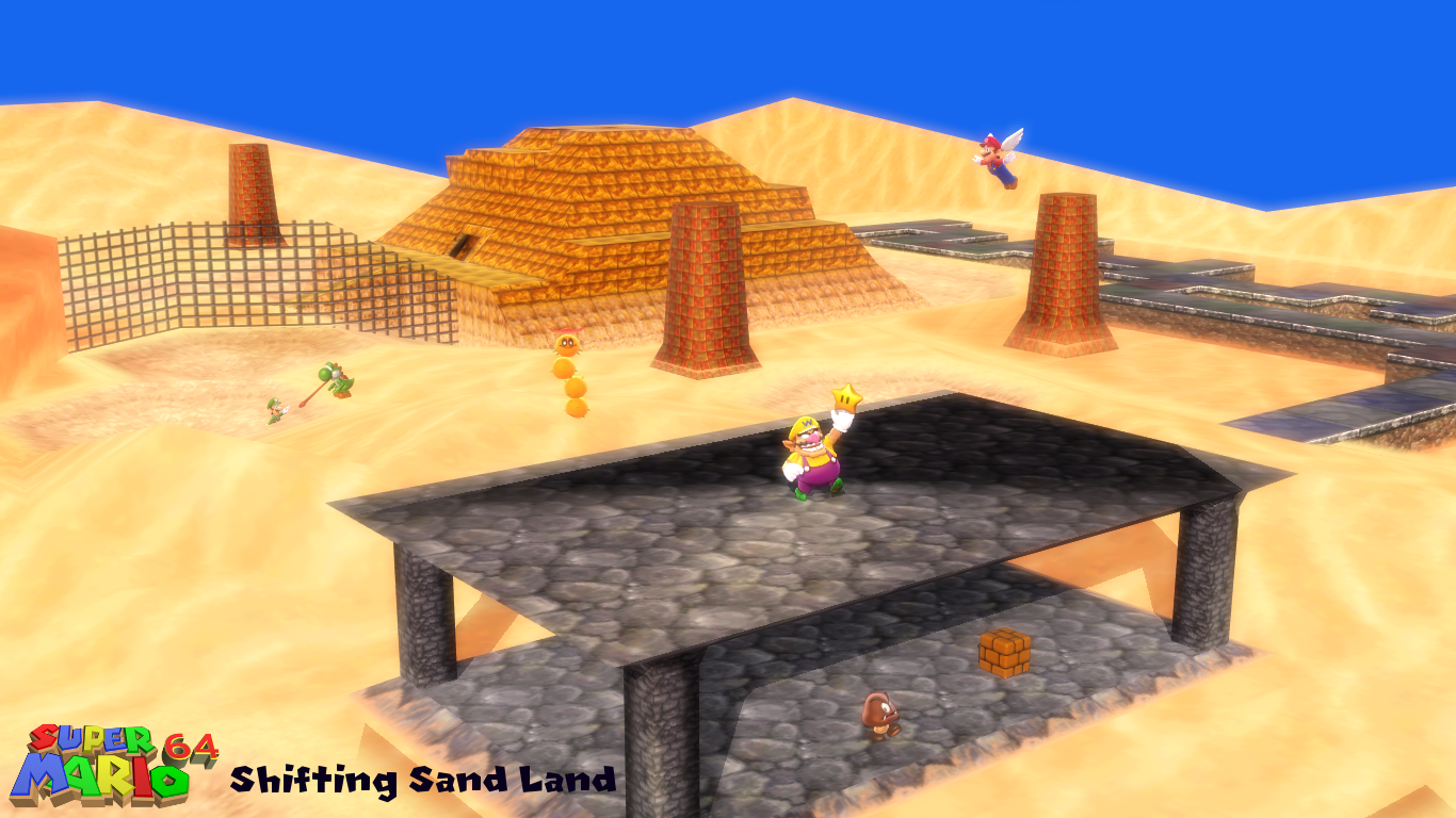 Super Mario 64 Shifting Sand Land