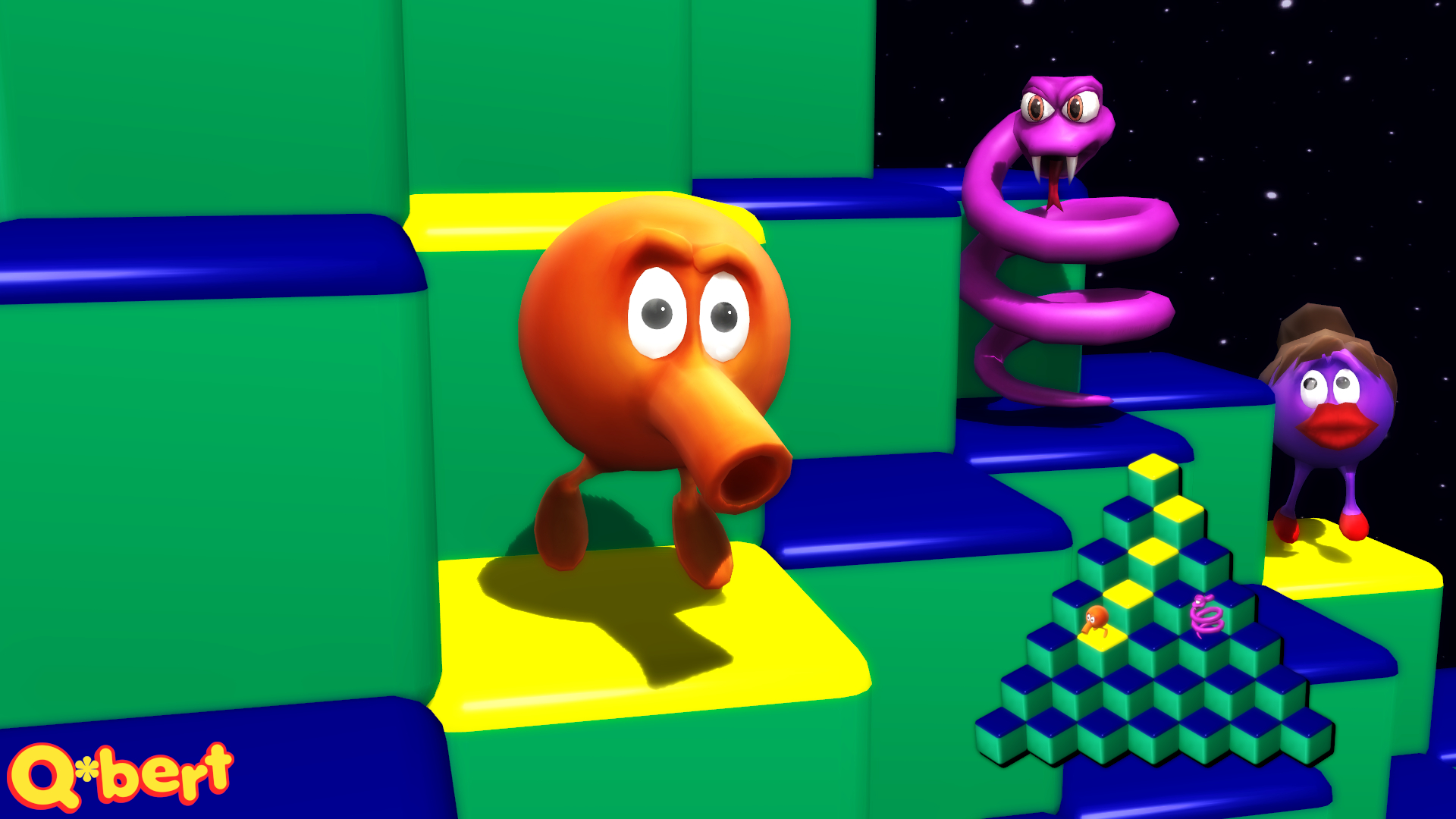 (MMD Model/Stage) Q-Bert Set Download by SAB64 on DeviantArt