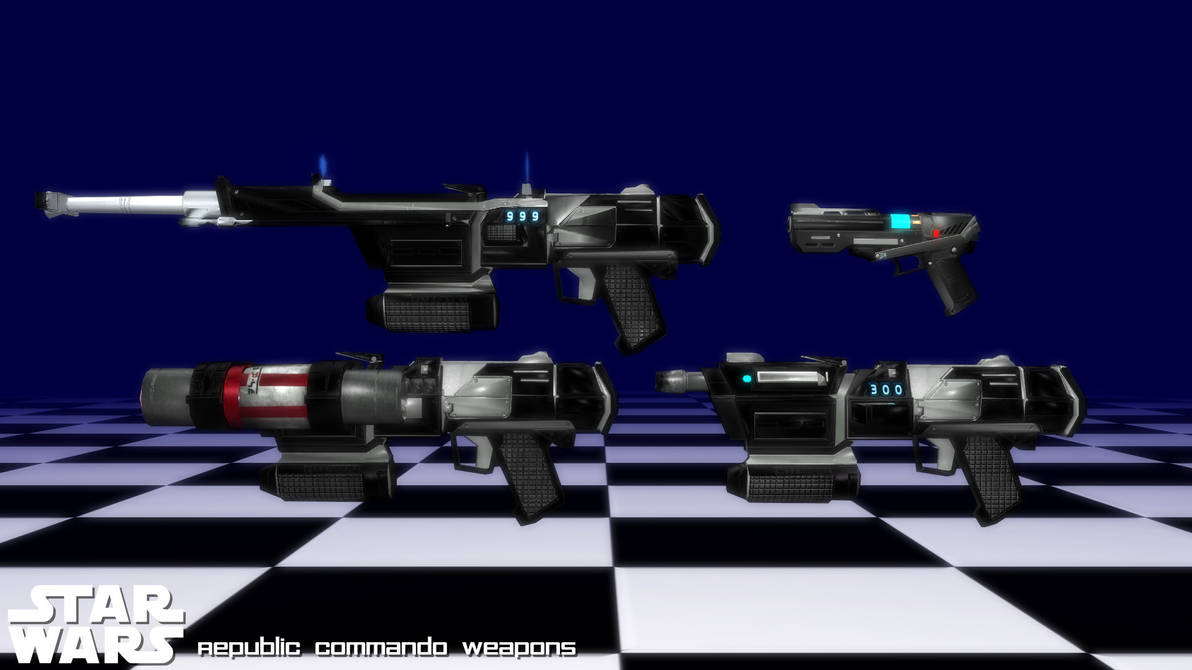 (MMD Model) Republic Commando Weapons DL by SAB64 on DeviantArt