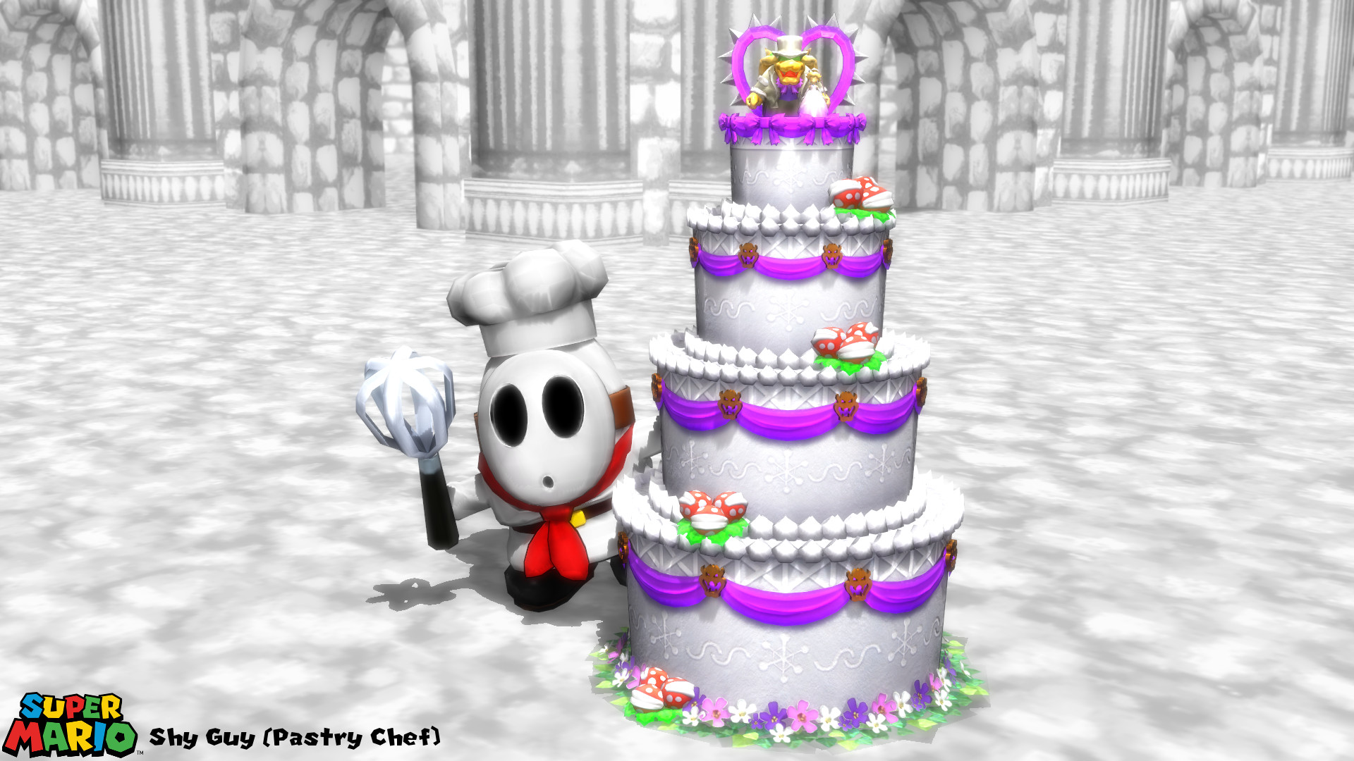 (MMD Model) Shy Guy (Pastry Chef) Download by SAB64 on DeviantArt