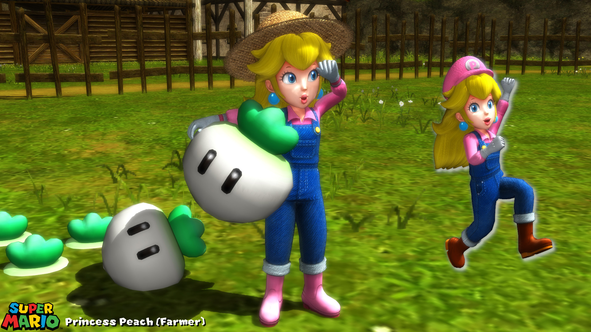 (MMD Model) Princess Peach (Farmer) Download by SAB64 on DeviantArt