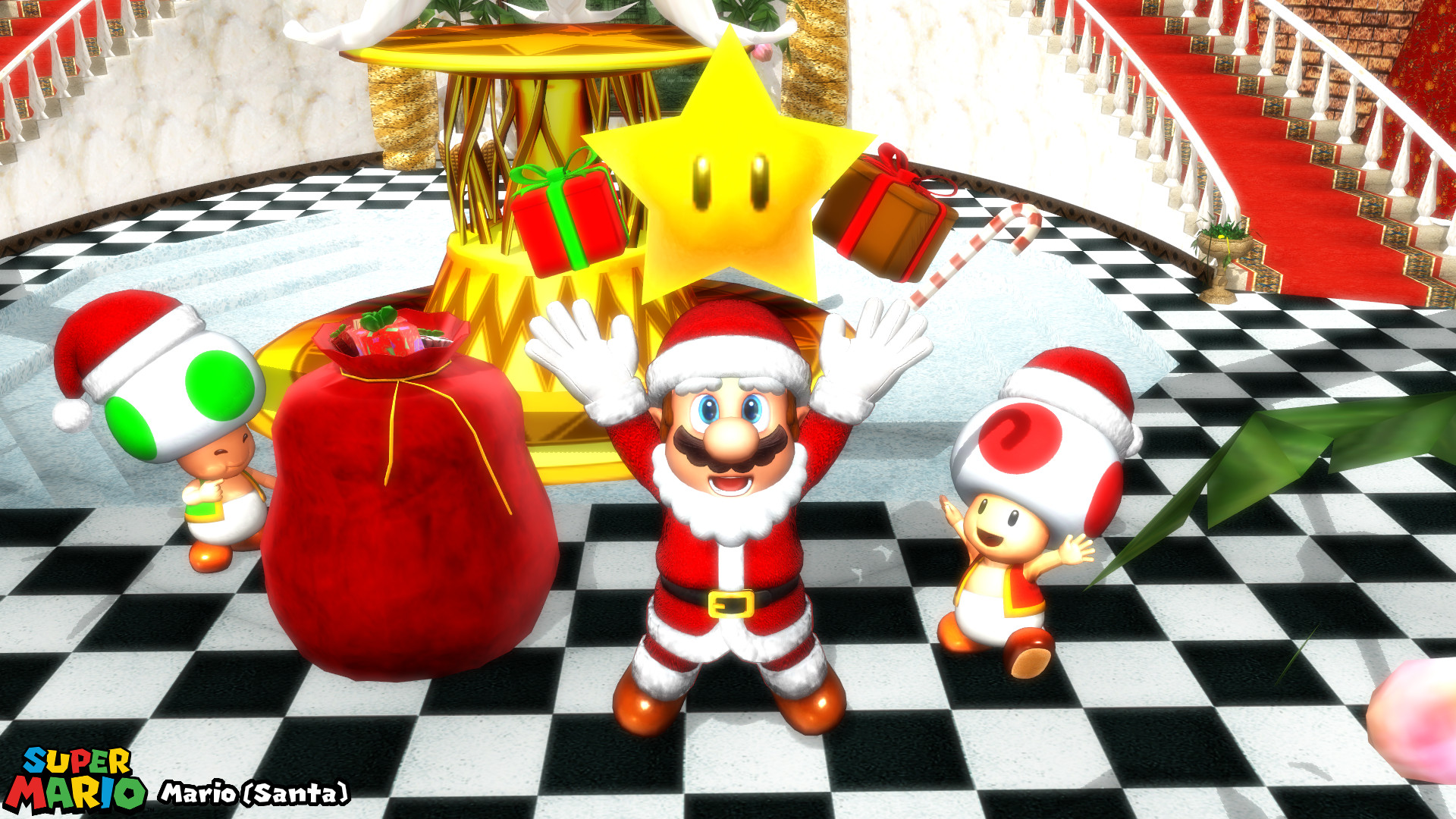 (MMD Model) Mario (Santa) Download by SAB64 on DeviantArt