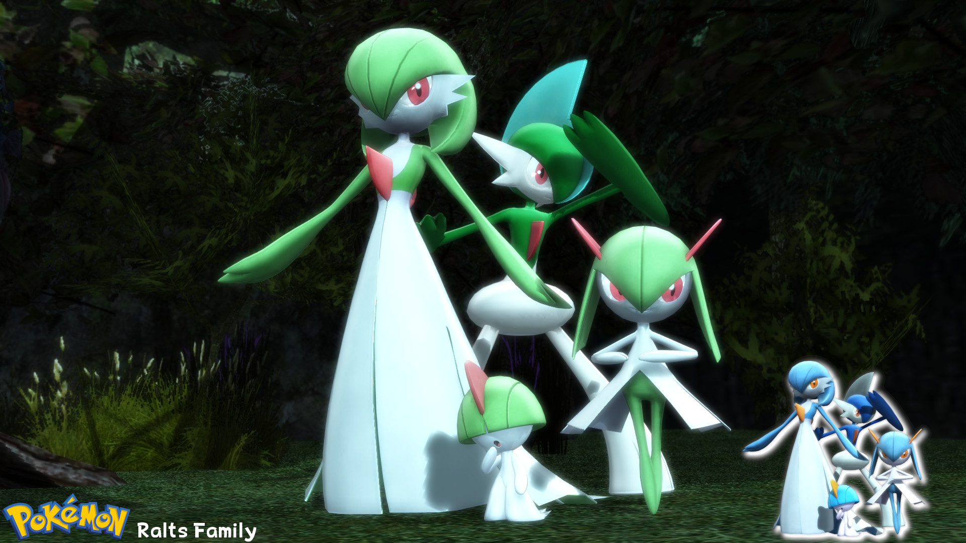 (MMD Model) Ralts Family Download by SAB64 on DeviantArt