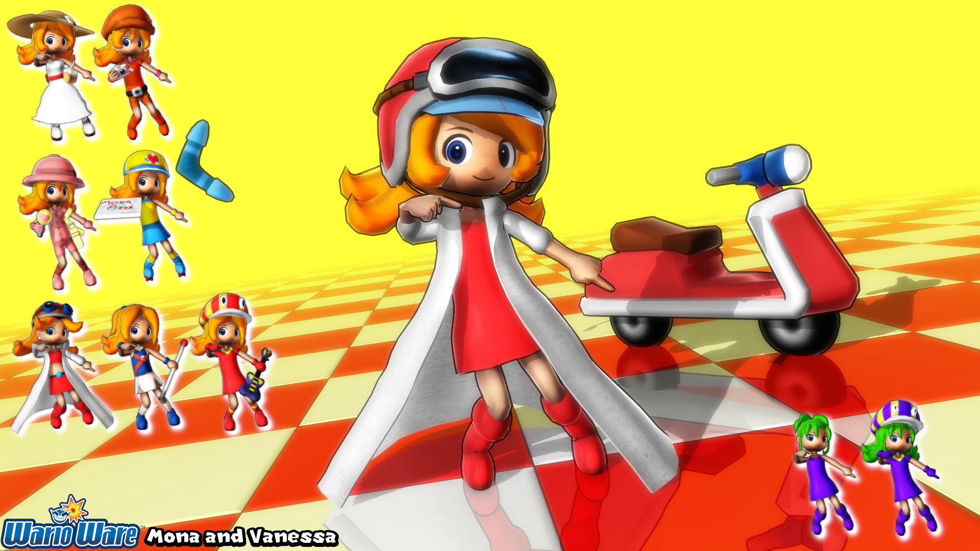 (MMD Model) Mona and Vanessa Download by SAB64 on DeviantArt