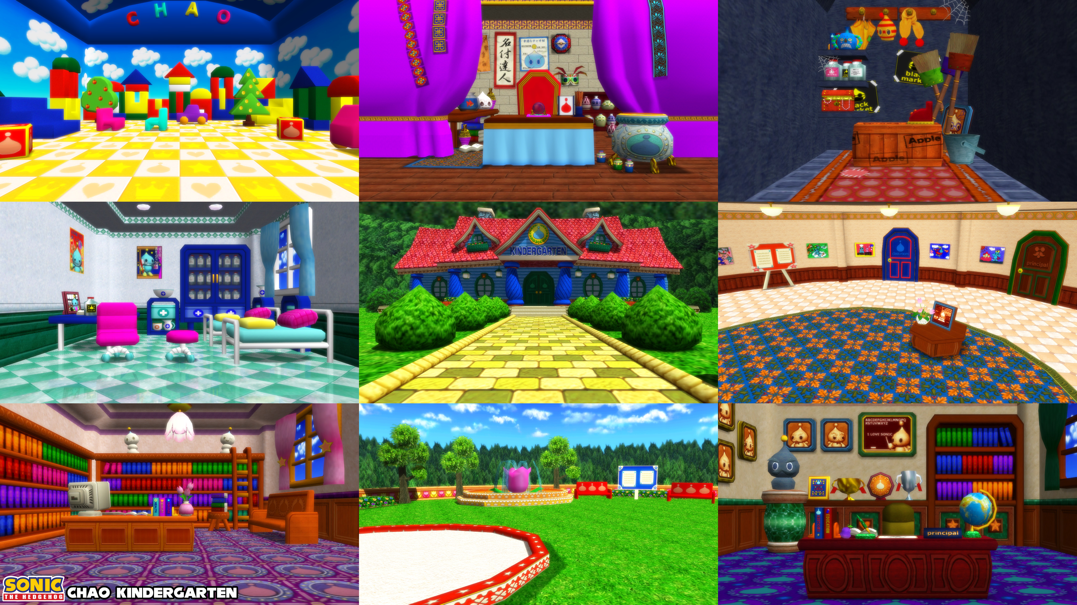 (MMD Stage) Chao Kindergarten Download by SAB64 on DeviantArt