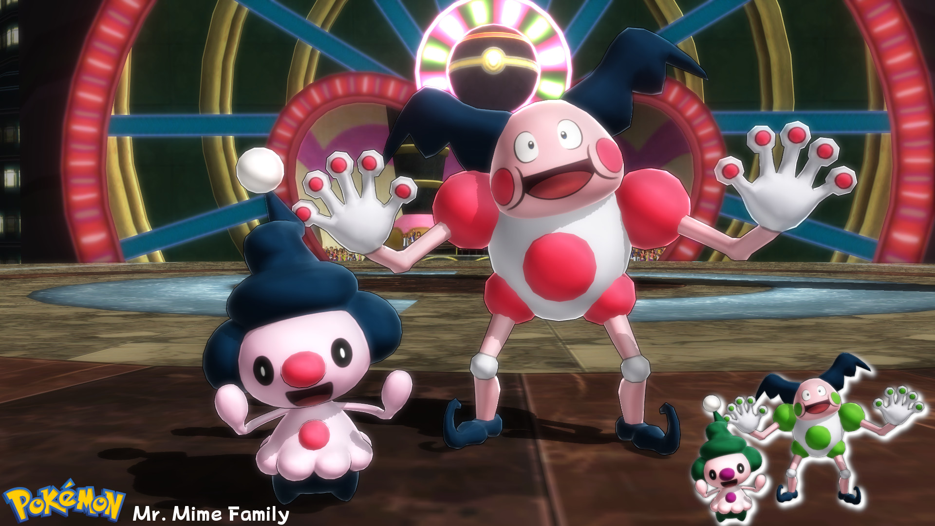 (MMD Model) Mr. Mime Family Download by SAB64 on DeviantArt