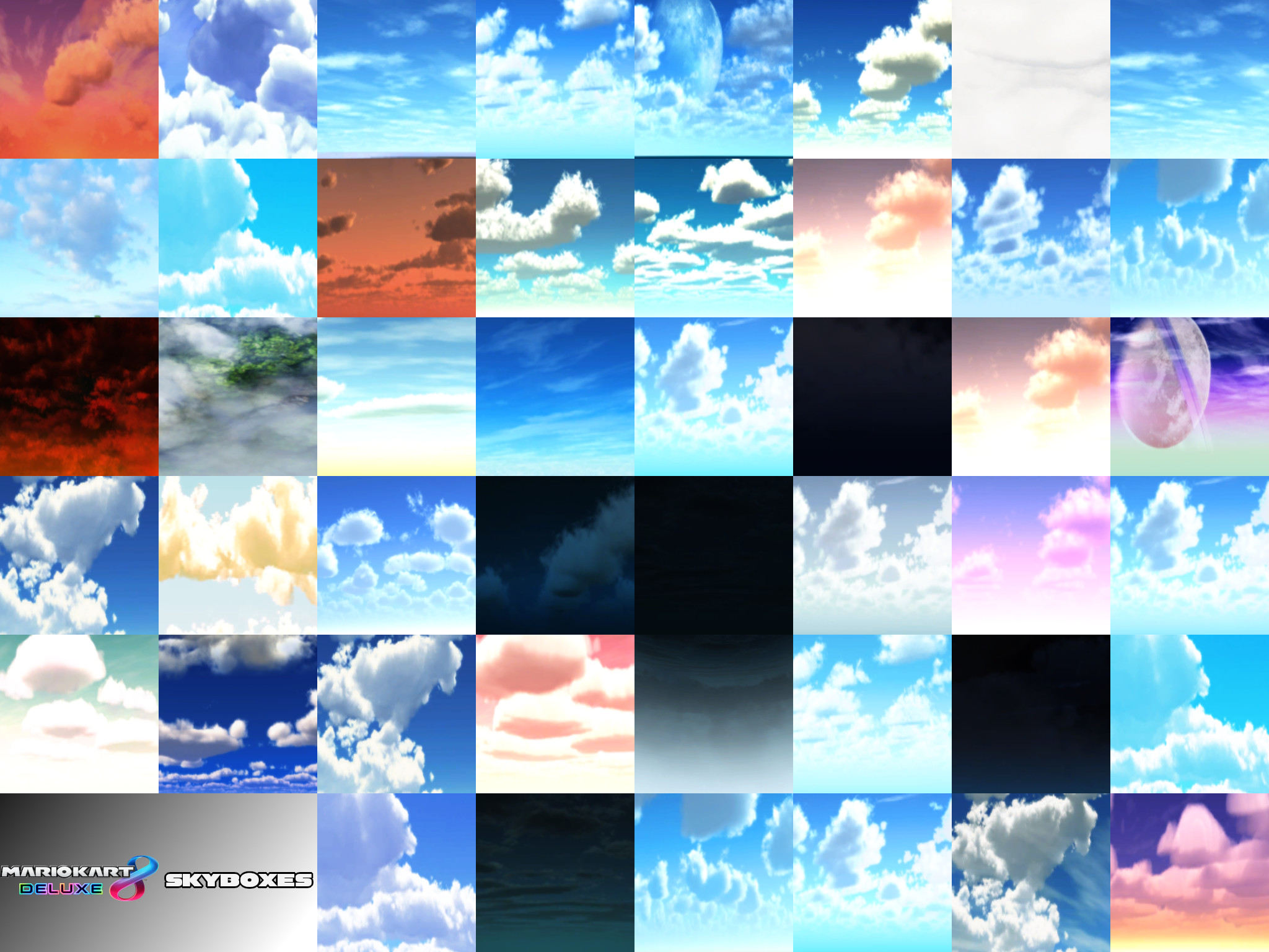 (MMD) Mario Kart 8 Deluxe Skyboxes Download by SAB64 on DeviantArt