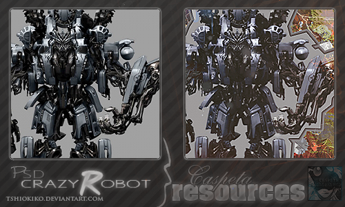 PSD ~ Crazy Robot by tshiokiko on DeviantArt