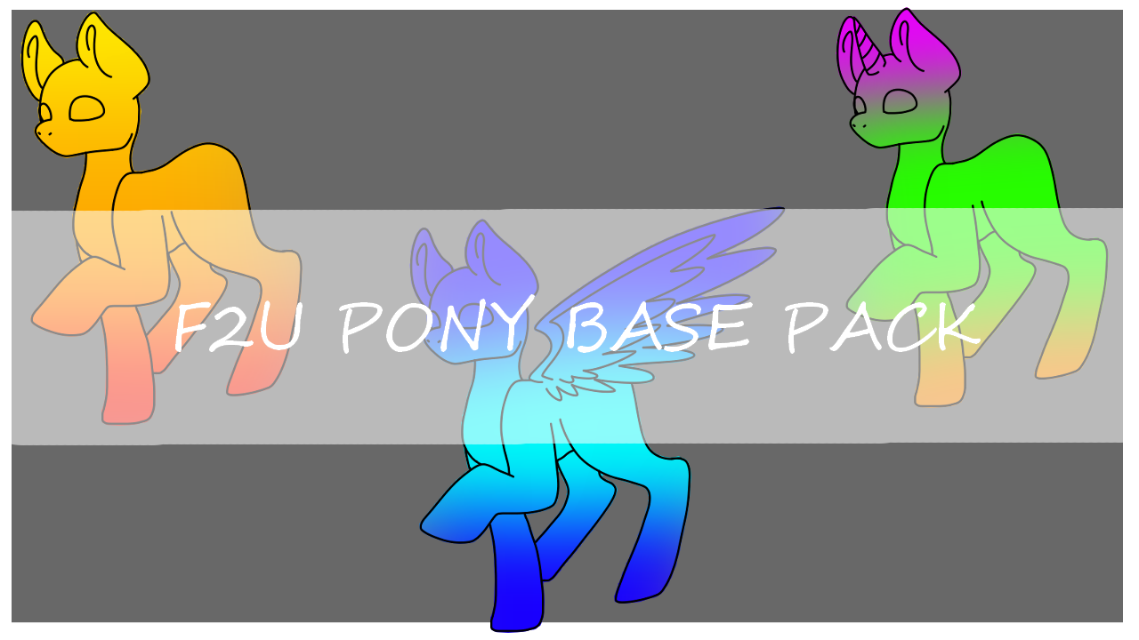F2U Pony Base Pack by leopard167andicestar on DeviantArt