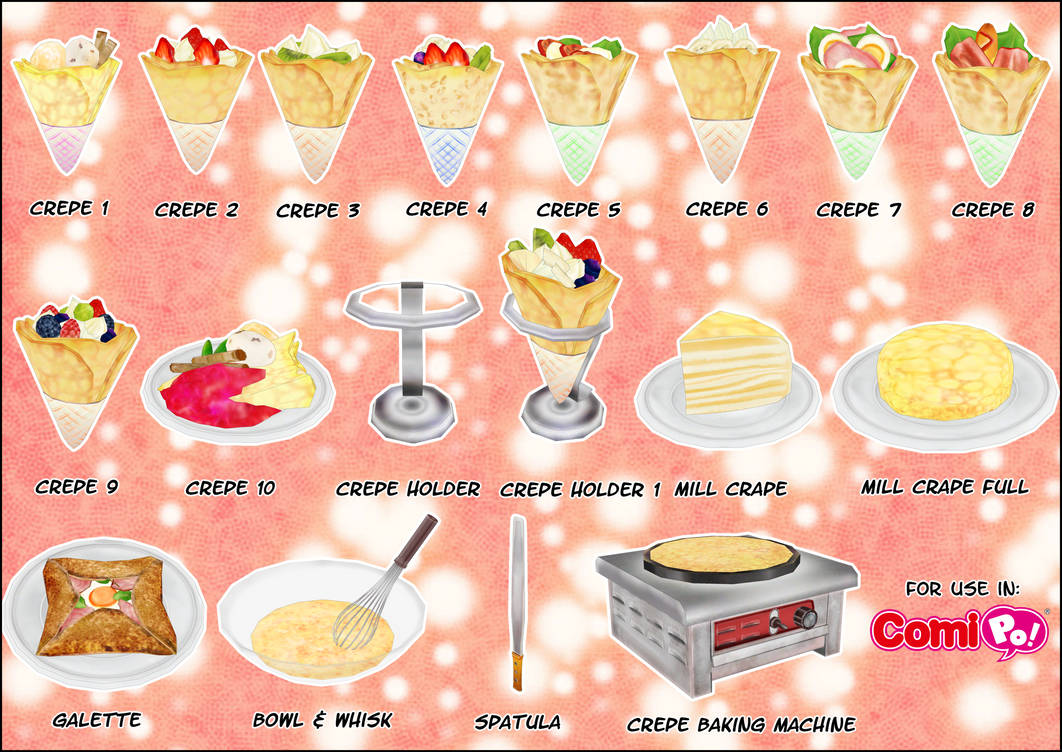 Food Pack - Crepe by Afnan-kun on DeviantArt