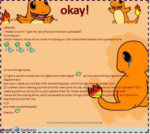 charmander skin by x-sellout on DeviantArt