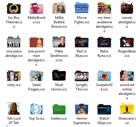 Youtube Folder Icons by DarthIraeCorpus on DeviantArt