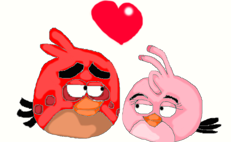 Angry Birds Red And Stella Love