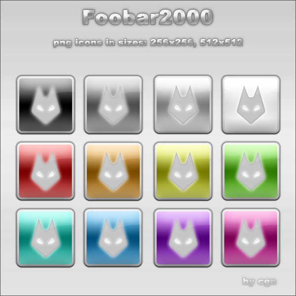 Foobar2000 icons by cgn on DeviantArt