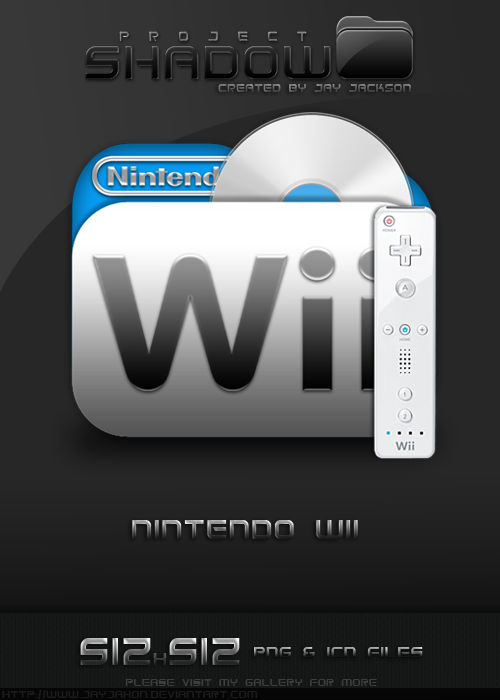 Shadow Icon: Wii by JayJaxon on DeviantArt