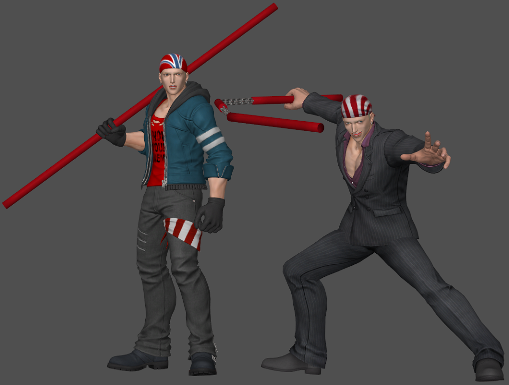 KOF XIV-XV - Billy Kane + animations(Xps pose) by Quake332 on DeviantArt