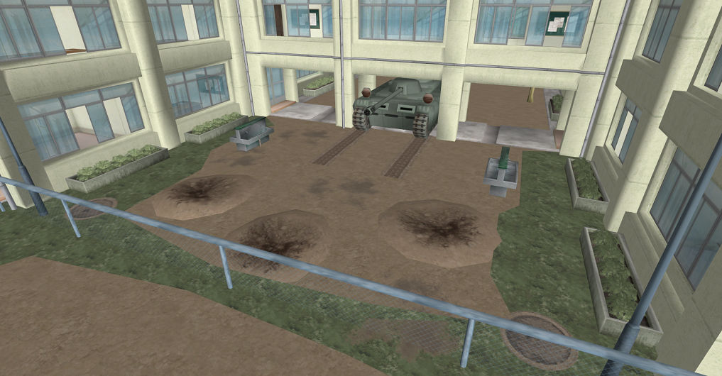 Katekyo Hitman Reborn! DHB!-School yard with tank by Quake332 on DeviantArt