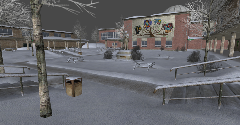 Silent Hill:SM|Wii-Midwich High School(Courtyard) by Quake332 on DeviantArt