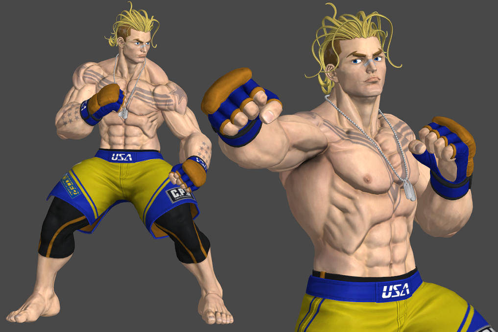 SFV - Luke Sullivan + animations(Xps pose) by Quake332 on DeviantArt