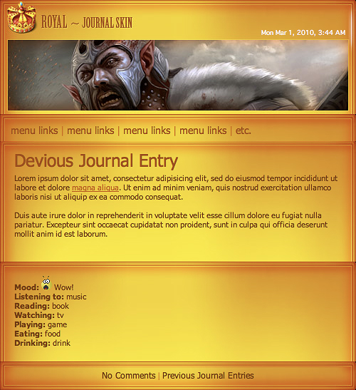 Royal - Journal Skin by detrans on DeviantArt