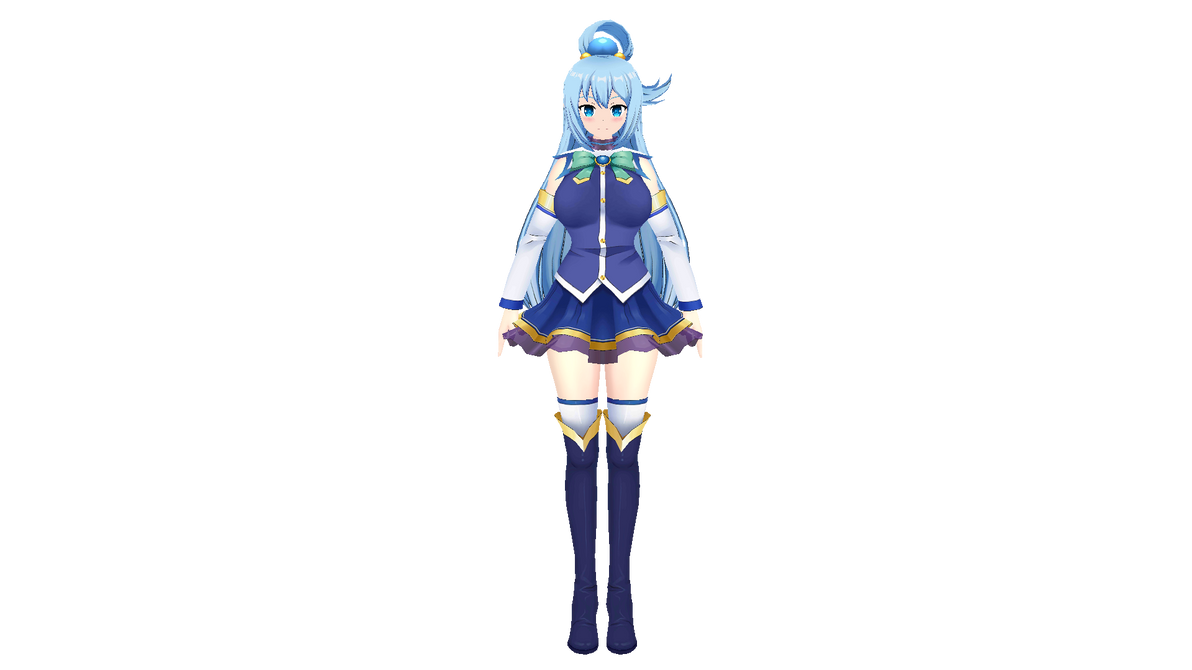 MMD Aqua Konosuba by YoshiakiMMD on DeviantArt