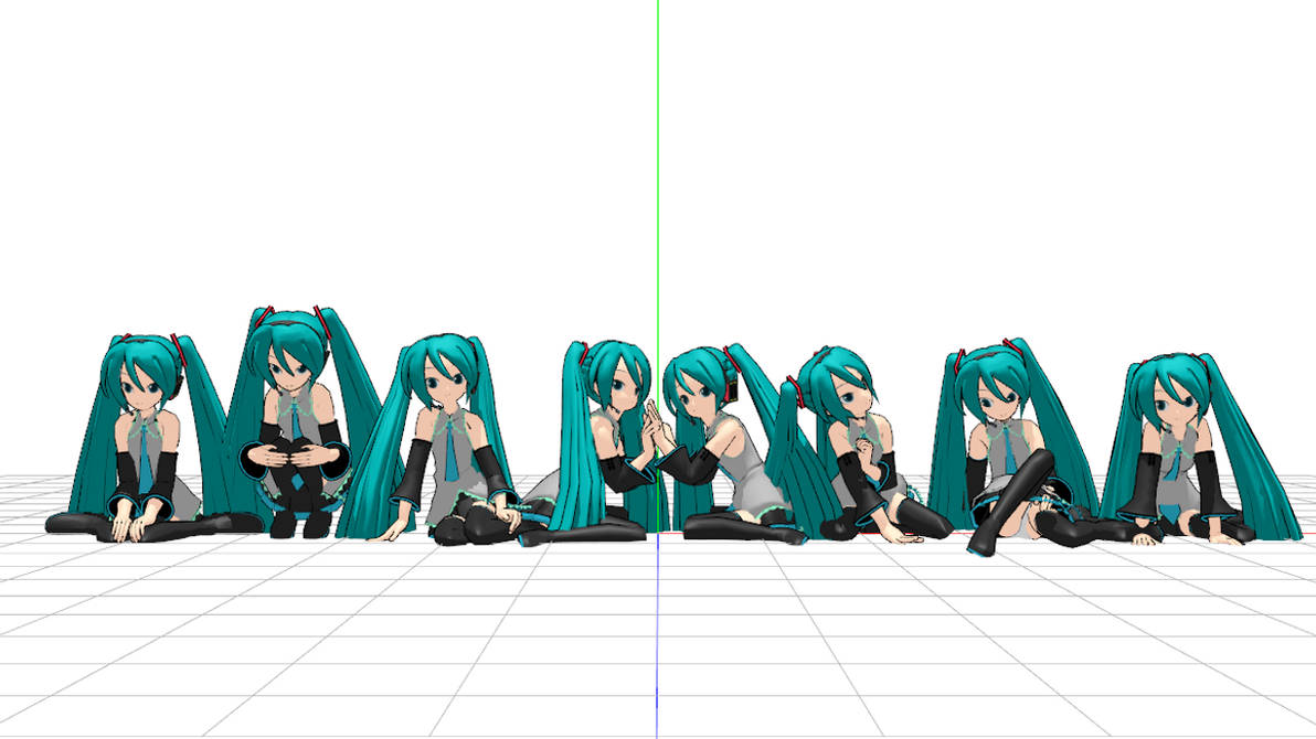MMD Girl sitting pose collection DOWNLOAD by YoshiakiMMD on DeviantArt