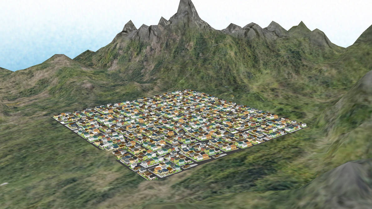 MMD City Houses Mountain v0.5 DOWNLOAD by YoshiakiMMD on DeviantArt