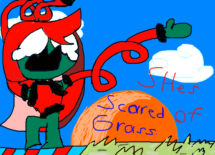 Shes Scared Of Grass By Coco1273 On Deviantart
