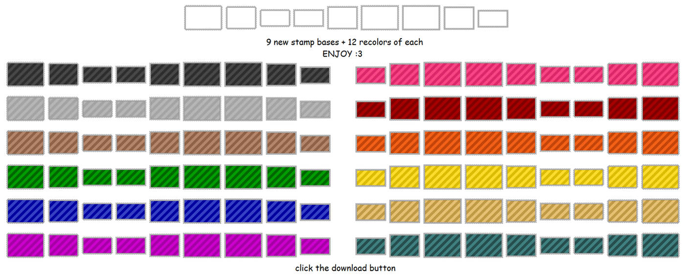 free stamp bases and templates - set 3 by Minakie on DeviantArt