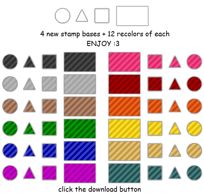free stamp bases and templates - set 4 by Minakie on DeviantArt