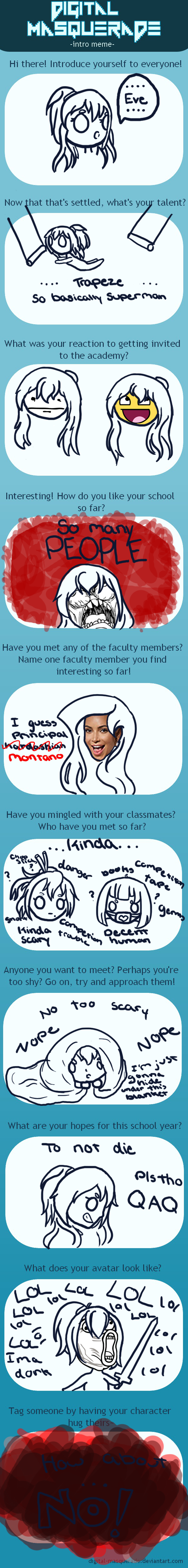.:[DM]:. Introduction Meme: Eve Peri by EbonyMirage on DeviantArt