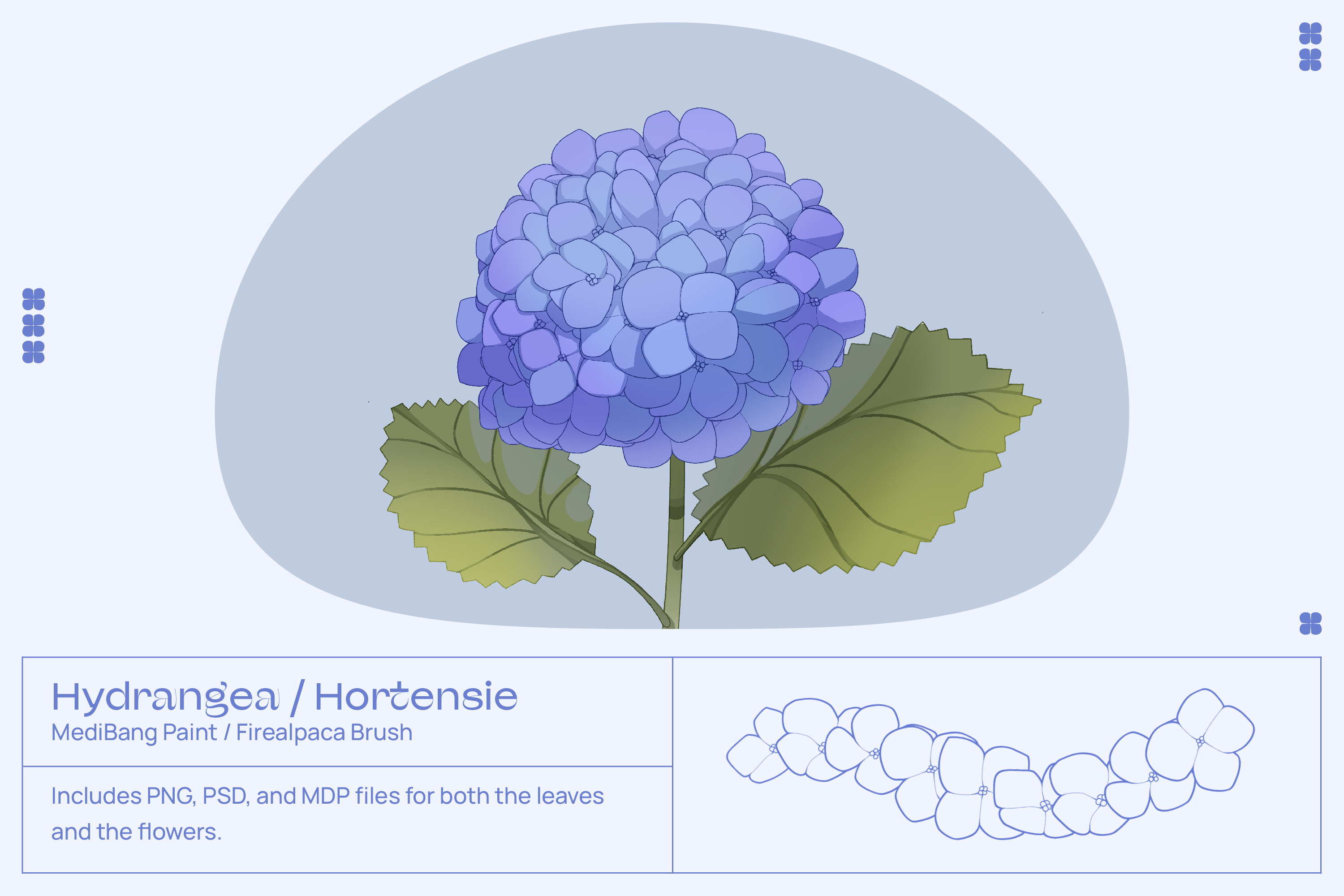 Hydrangea MediBang Paint and Firealpaca Brush by 3f5d5d on DeviantArt