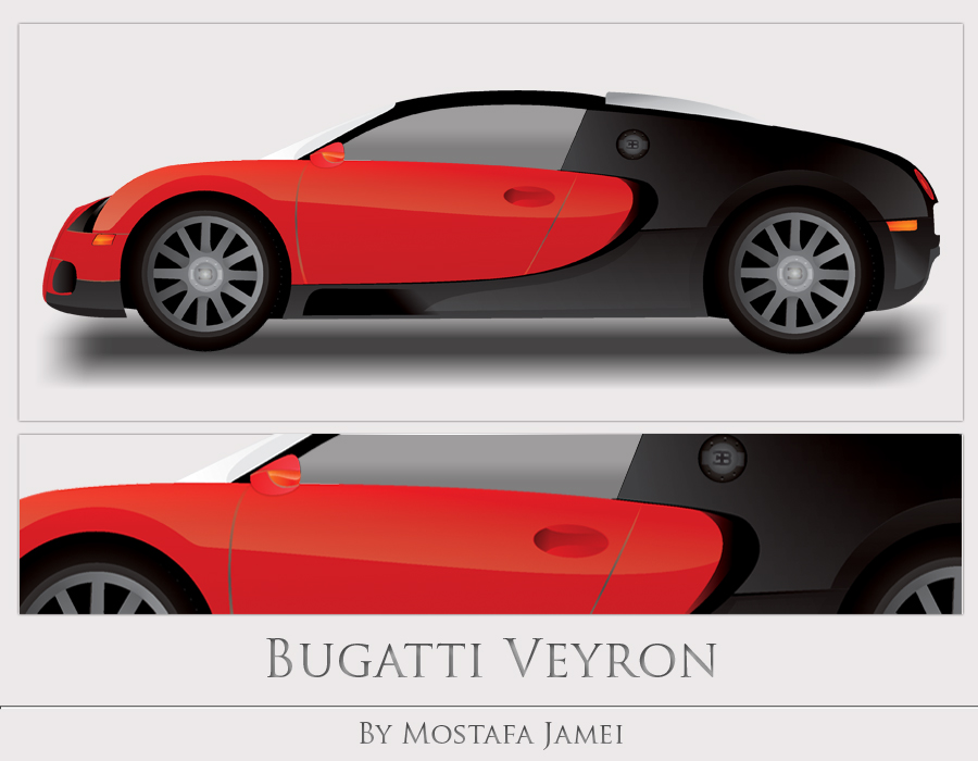 Bugatti Veyron Vector by mostafajamei on DeviantArt