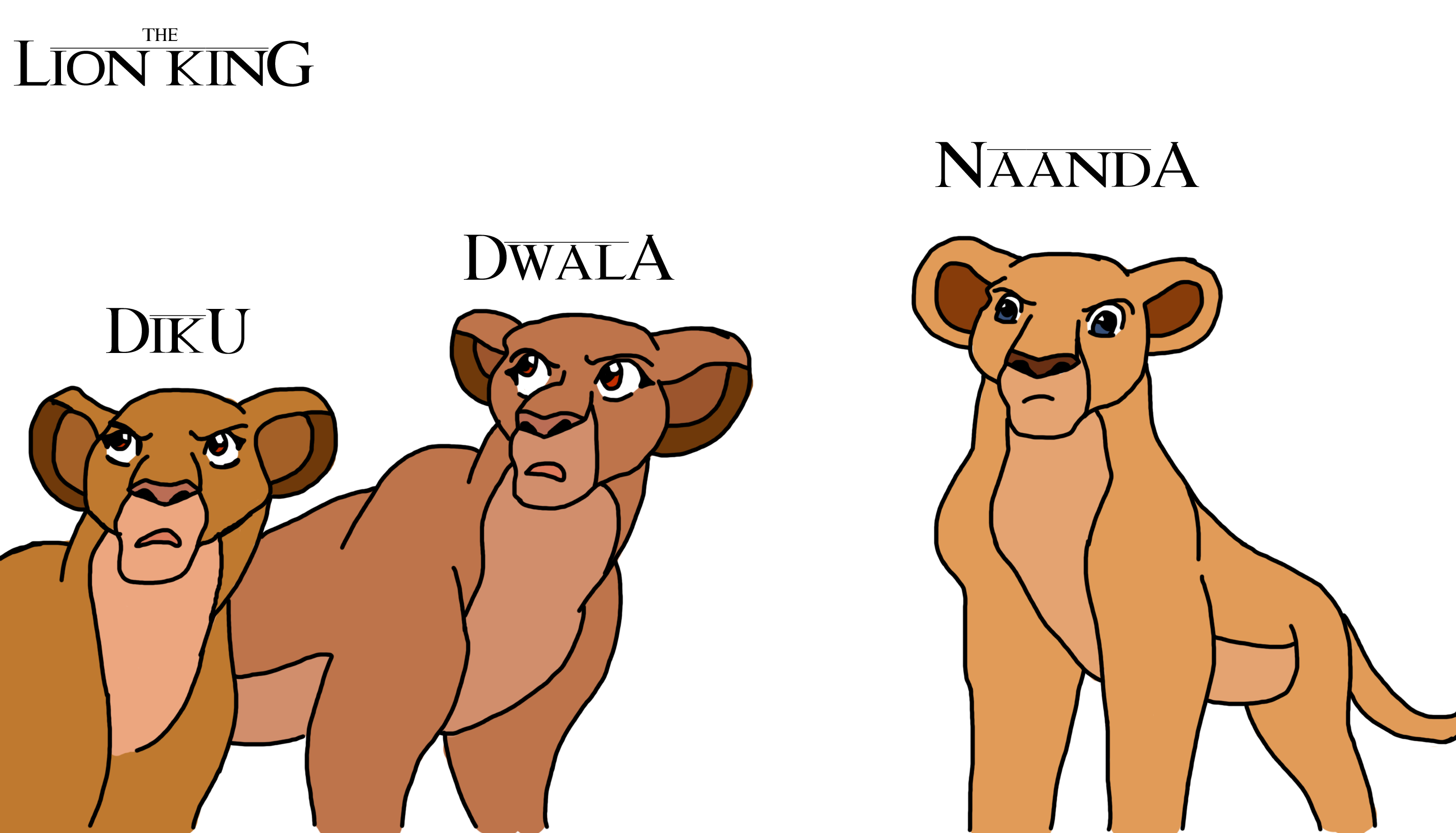 Diku, Dwala and Naanda by AndrewShilohJeffery on DeviantArt