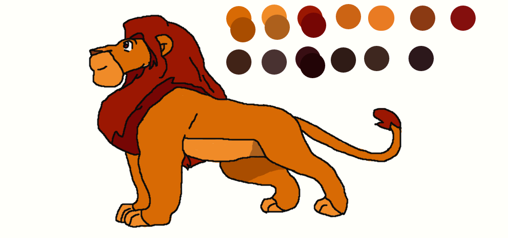 Mufasa Color Model by AndrewShilohJeffery on DeviantArt