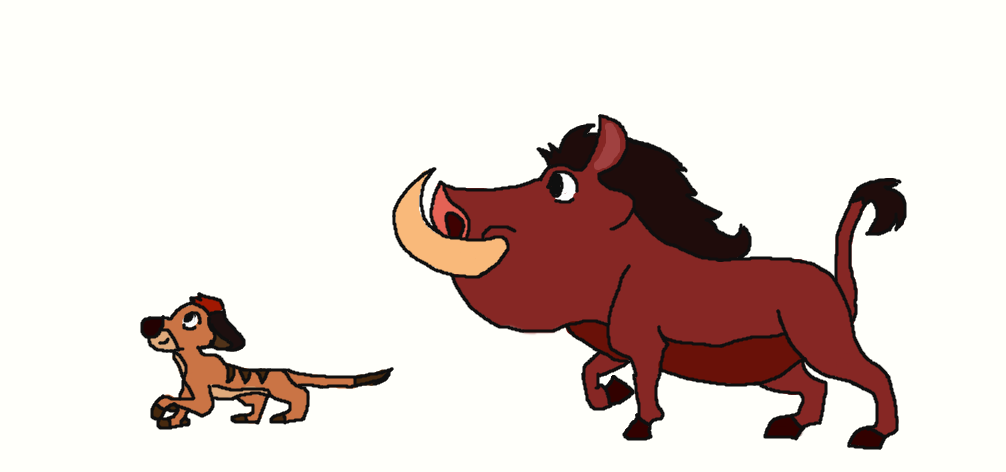 Timon and Pumbaa Color Model by AndrewShilohJeffery on DeviantArt
