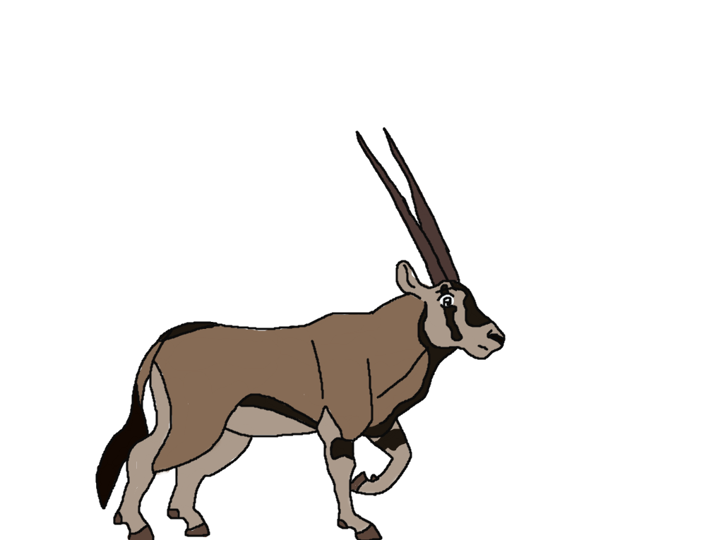 Beisa Oryx Character Drawing by AndrewShilohJeffery on DeviantArt