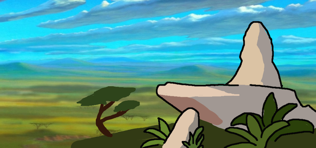 Pride Rock Cave Painting by AndrewShilohJeffery on DeviantArt