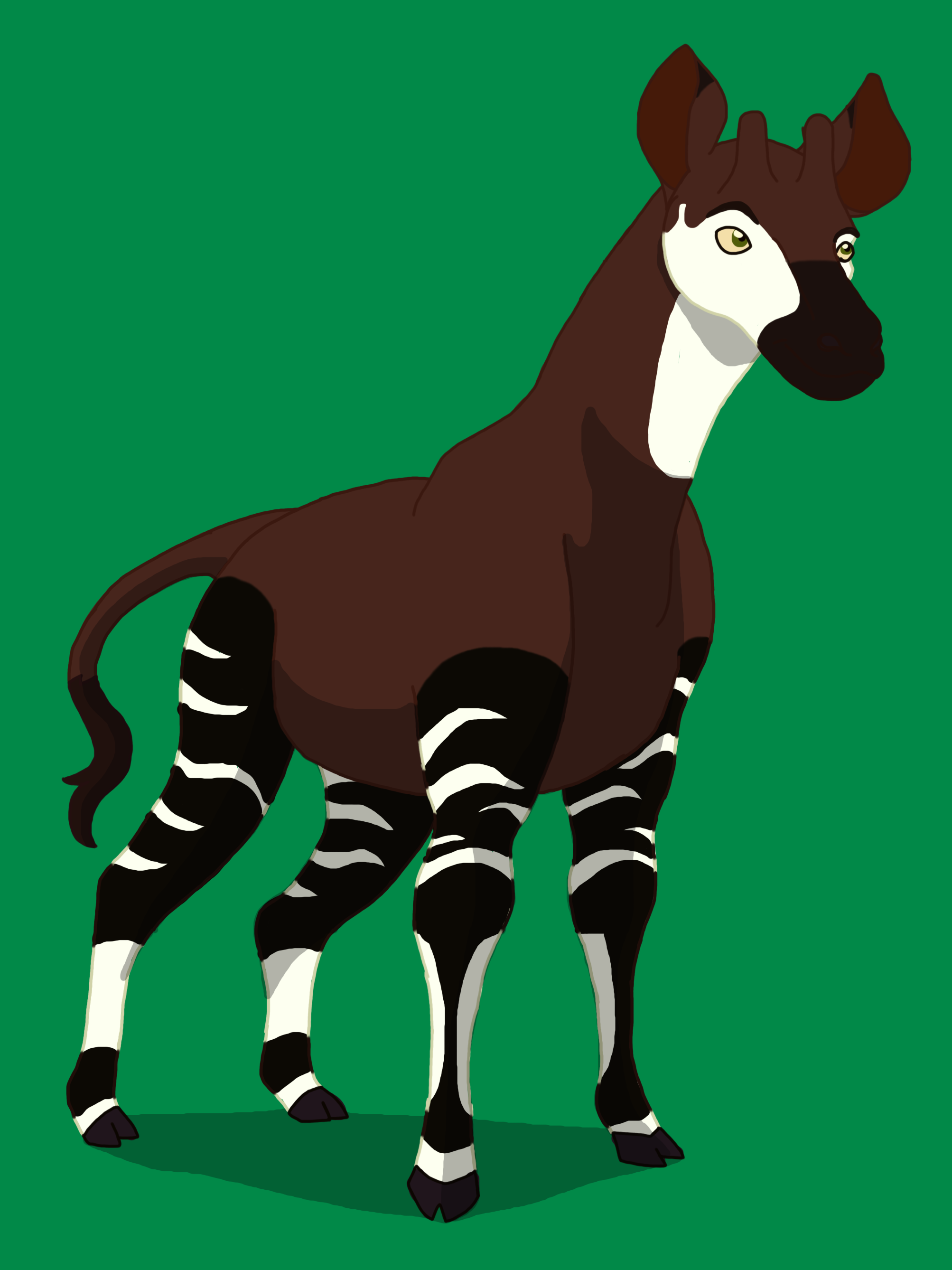 Okapi by AndrewShilohJeffery on DeviantArt