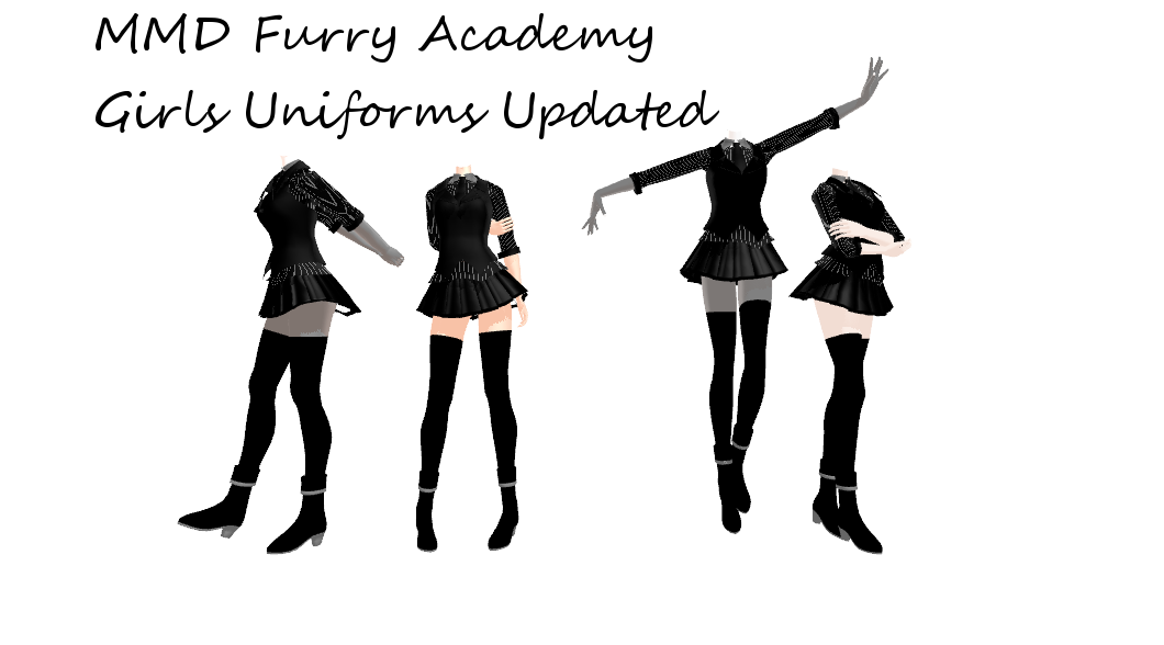 MMD Furry Academy Girls New Uniform by CelestCSilvari on DeviantArt