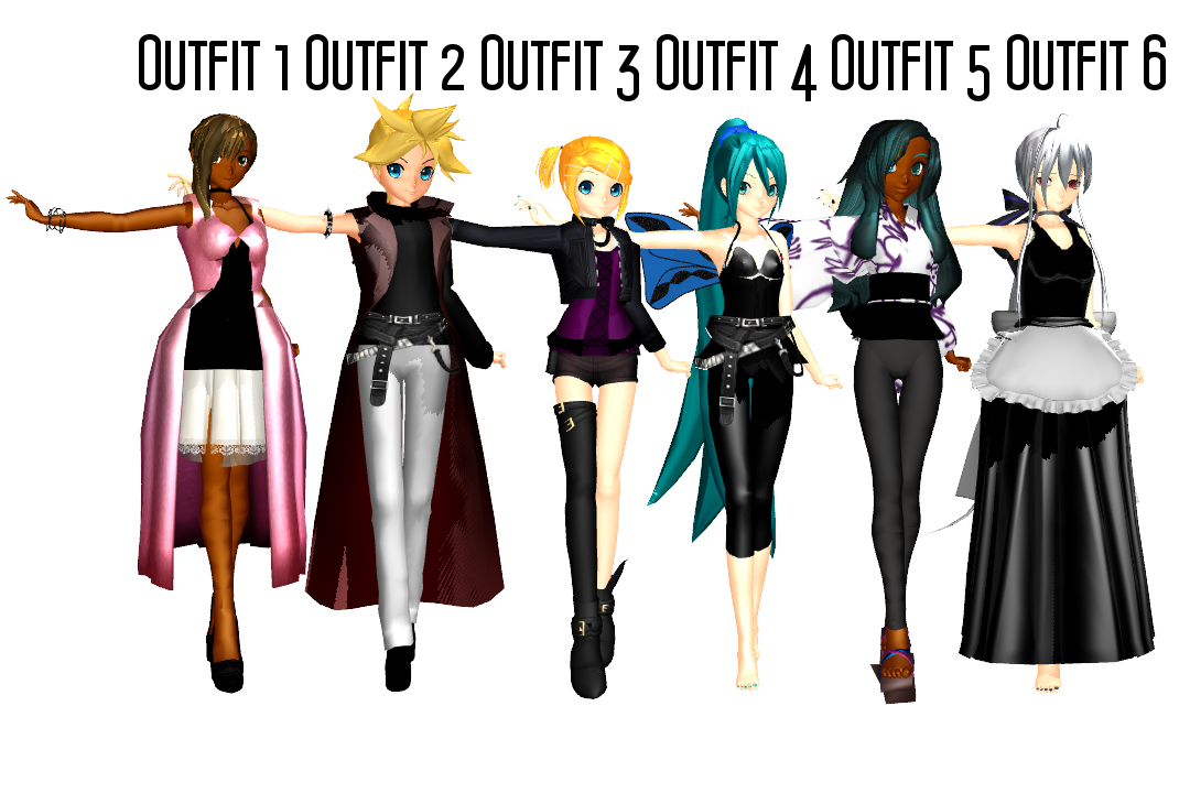 MMD Outfit Pack 1 DL by CelestCSilvari on DeviantArt