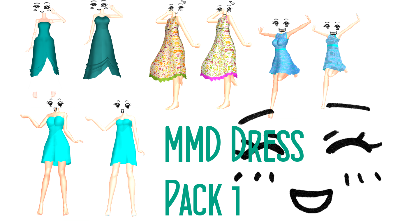 MMD Dress Pack 1 DL by CelestCSilvari on DeviantArt