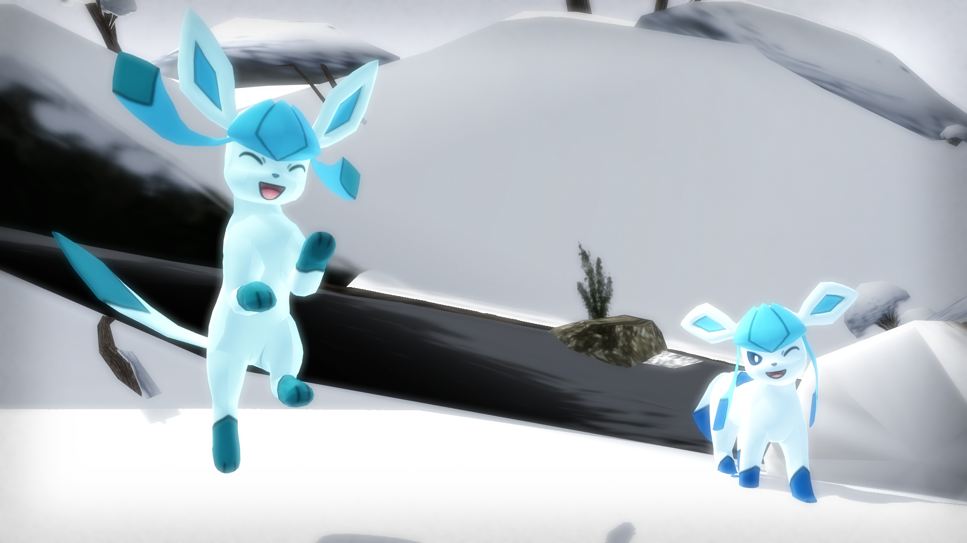 MMD PK Glaceon DL by CelestCSilvari on DeviantArt