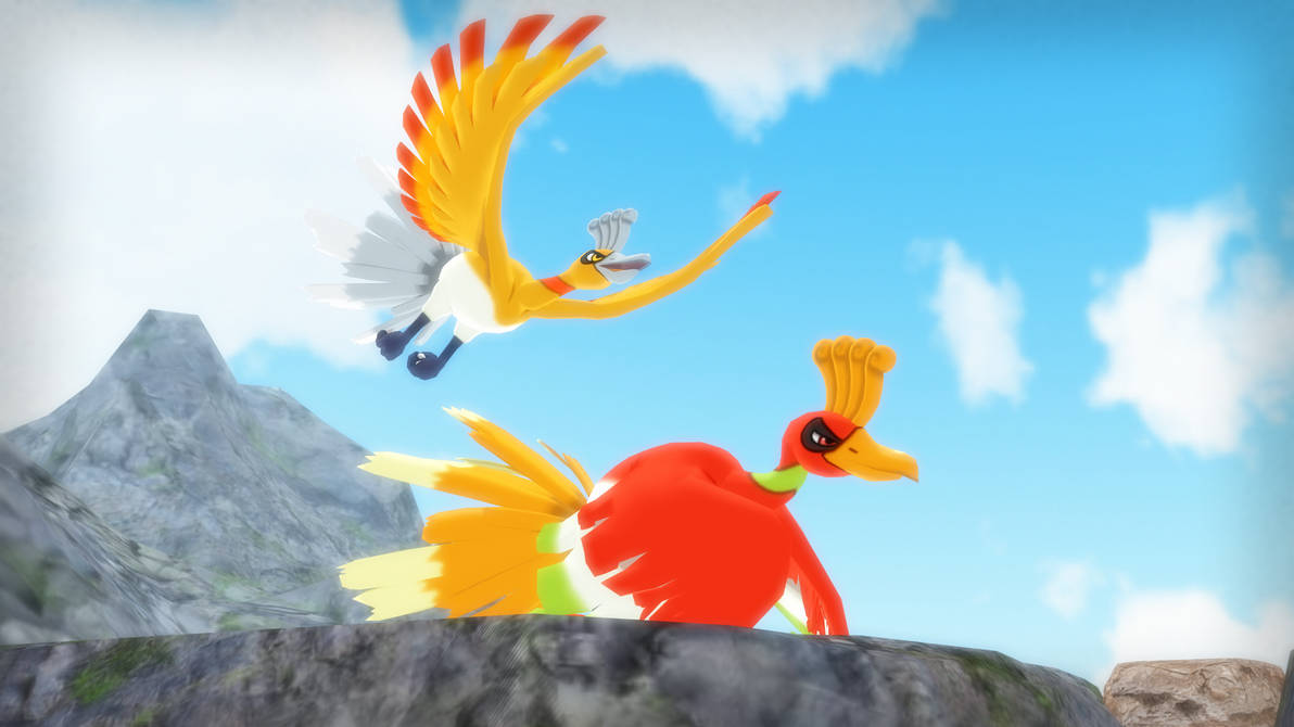 MMD PK Ho-Oh DL by CelestCSilvari on DeviantArt