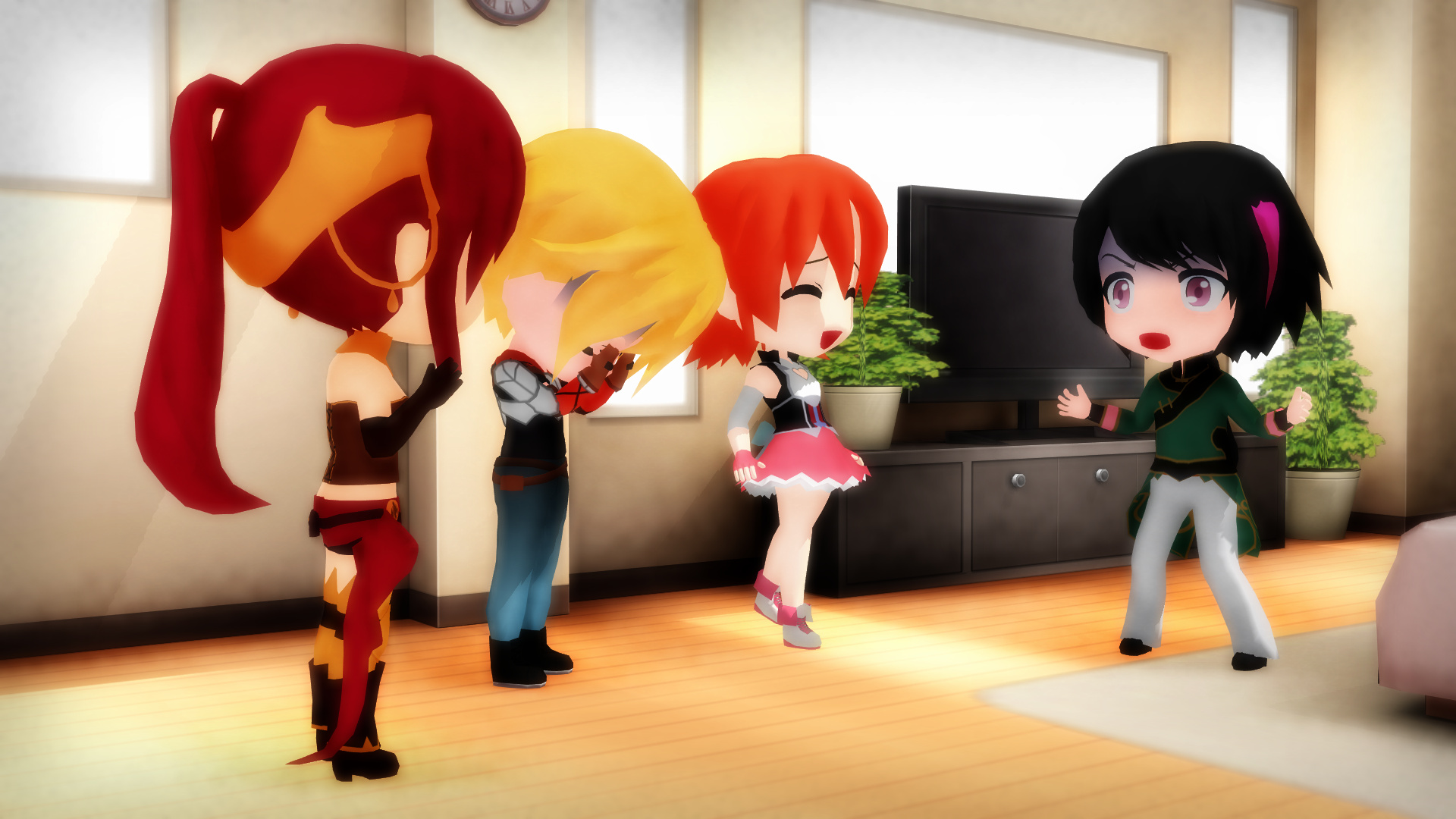 MMD Rummy Team JNPR DL by CelestCSilvari on DeviantArt
